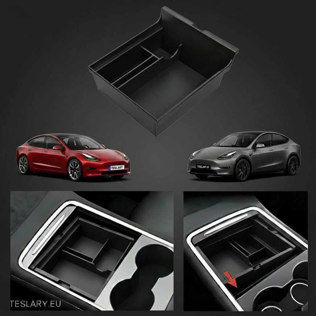 Tesla Model 3 / Y Centre Console Front Organiser Tray - TESLARY TESLARY ...